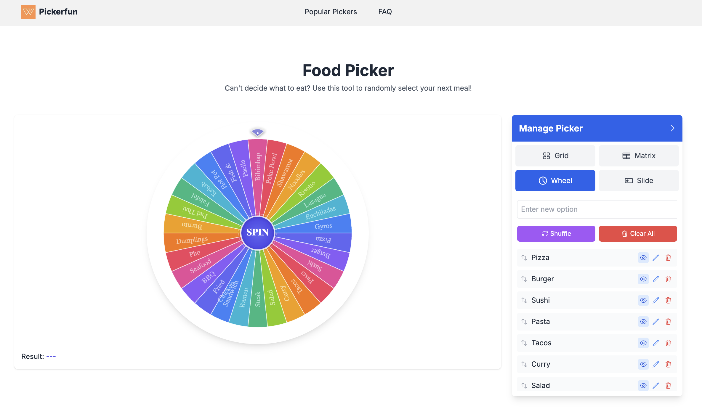 Food Picker